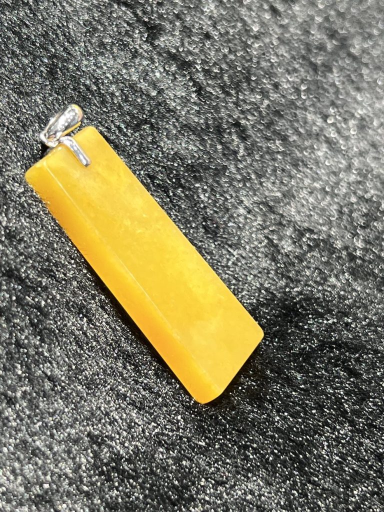 Translucent vibrant honey yellow safety jadeite pendant[SOLD OUT ...