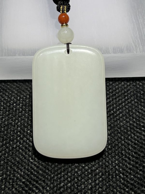 Natural white jade nephrite pendant - Nanyang Jade –Authentic Jewellery ...